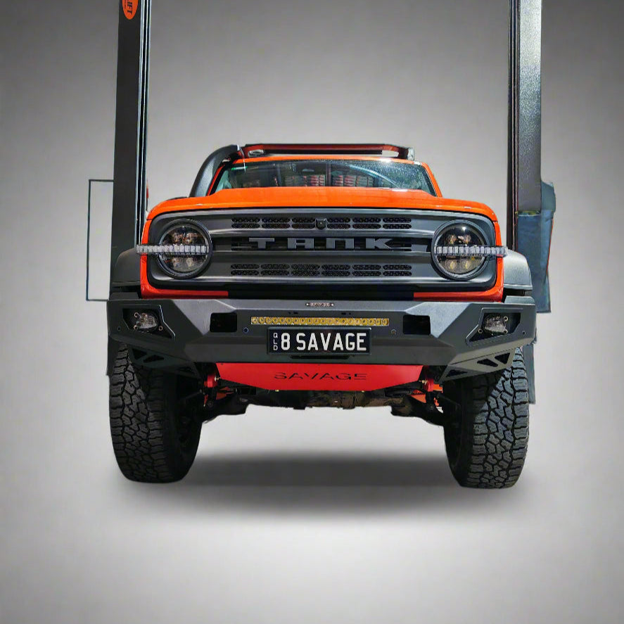 TANK 300 ARMOUR (HOOPLESS) BULLBAR – Savage Tech Australia