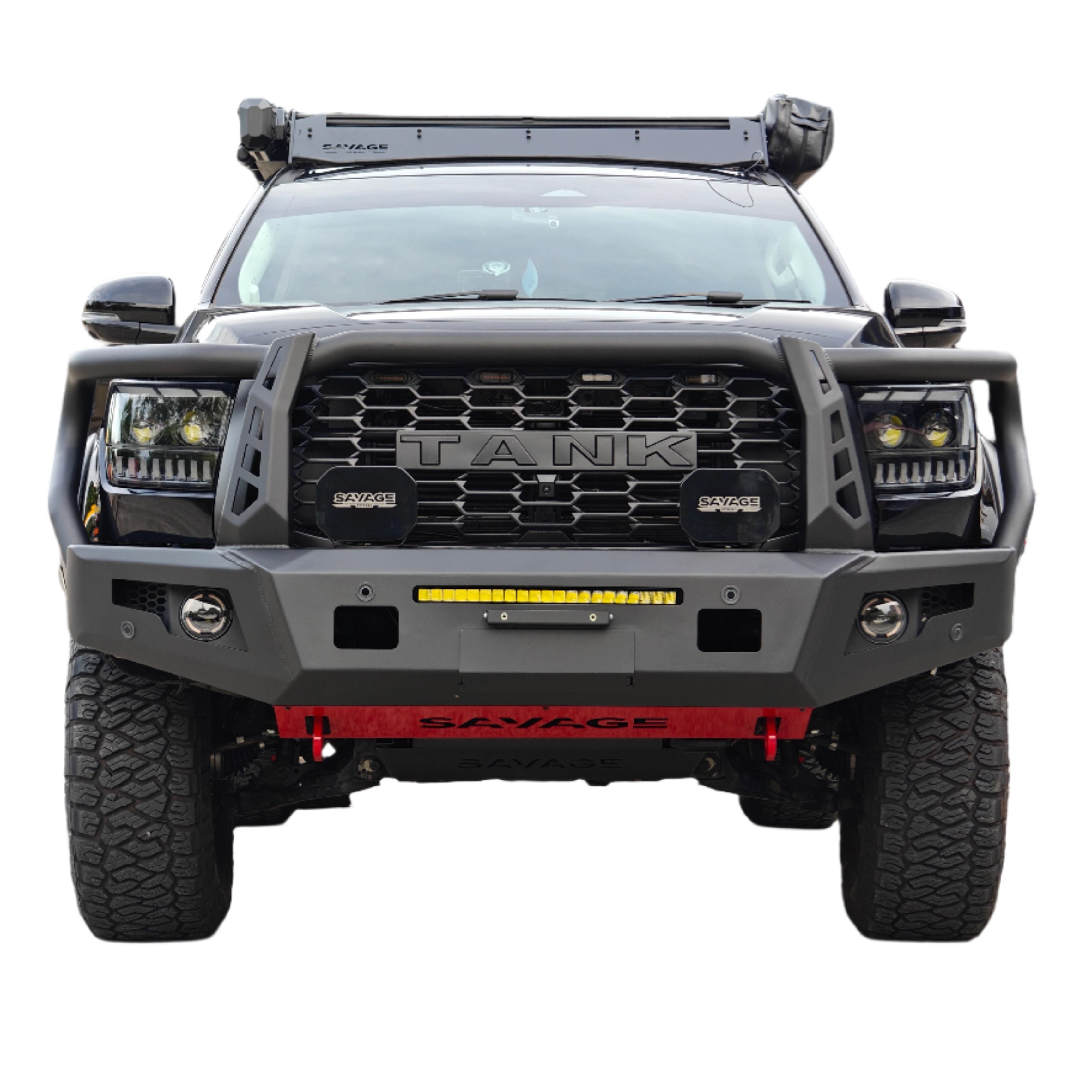 GWM TANK 500 ARMOUR FORGED BULLBAR (HOOPED) – Savage Tech Australia