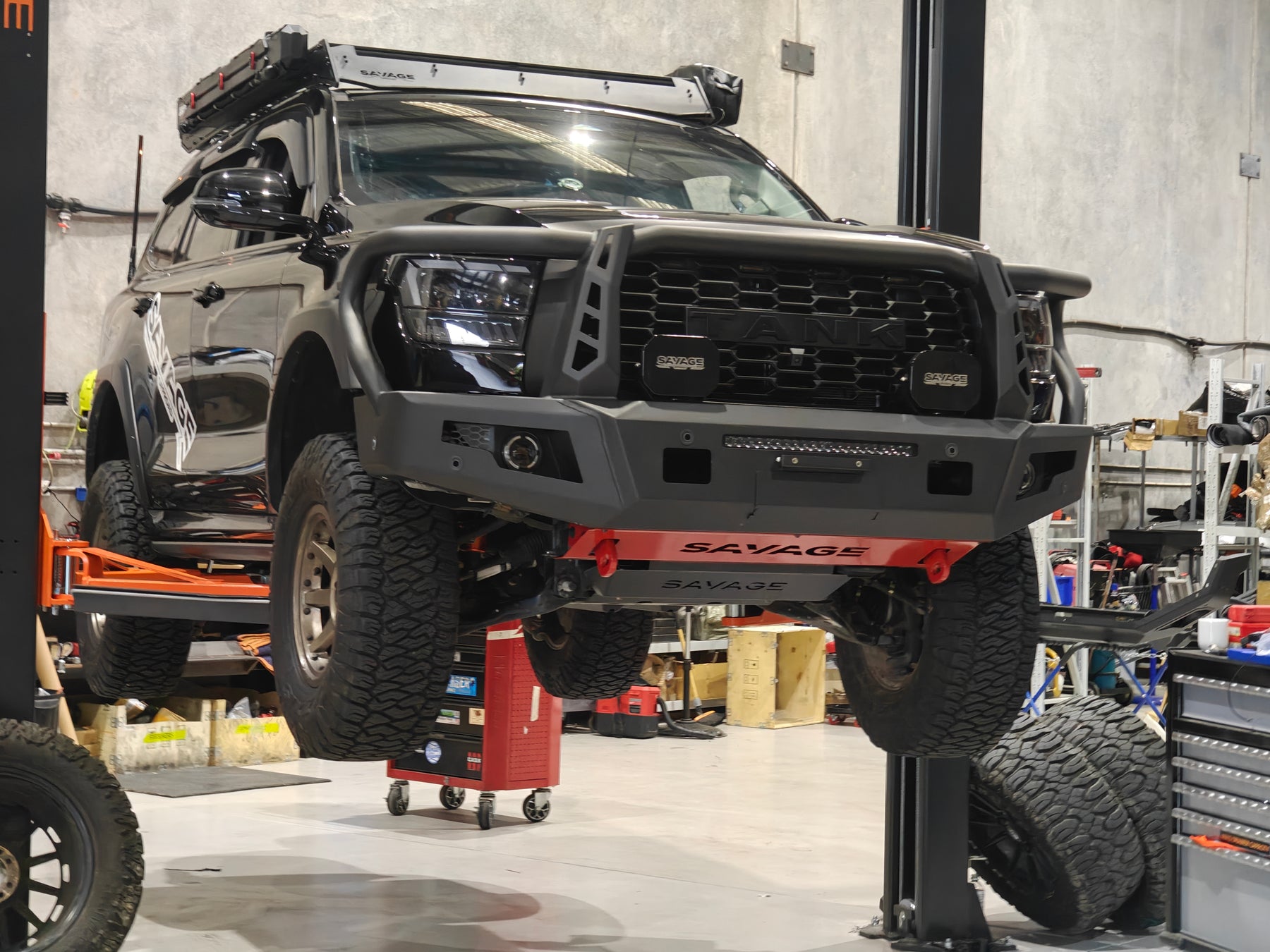 GWM TANK 500 ARMOUR FORGED BULLBAR (HOOPED) – Savage Tech Australia