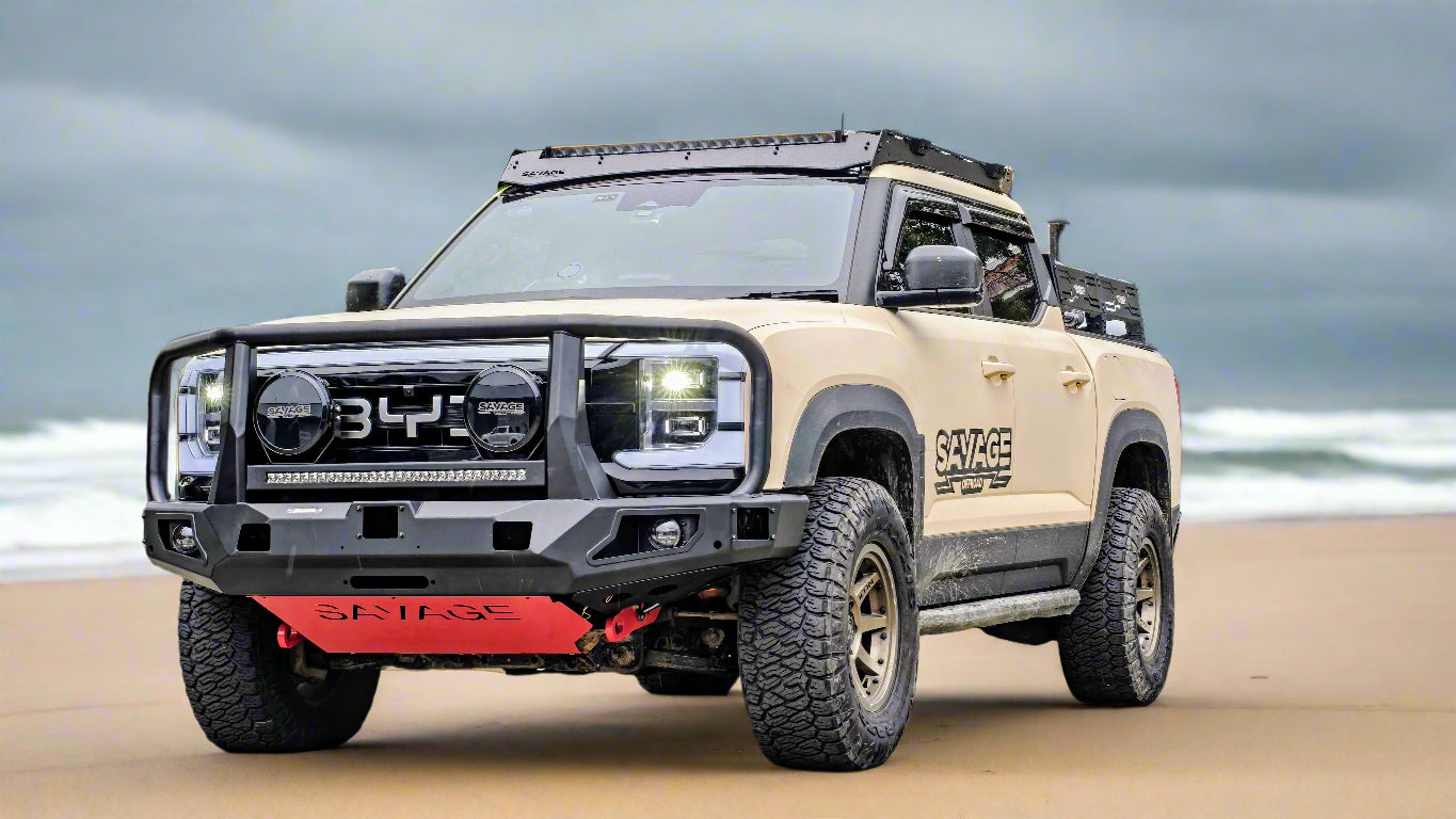 BYD SHARK 6 SAVAGE ATTACK HOOPED BULL BAR – Savage Tech Australia